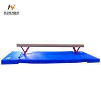 China Gymnastics Gym Exercise Equipment Balance Beam And Mat For Home 400*10*80-120cm for sale