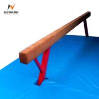 China Gymnastics Gym Exercise Equipment Balance Beam And Mat For Home 400*10*80-120cm for sale