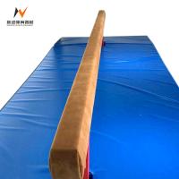 China Gymnastics Gym Exercise Equipment Balance Beam And Mat For Home 400*10*80-120cm for sale