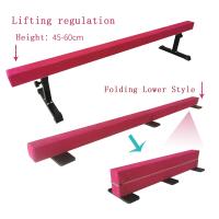 China EPE Gymnastics Training Equipments Adjustable Balance Beam with Customized Color for sale