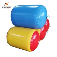 China Customized Logo PVC Inflatable Air Barrel for Gymnastics Training in Various Colors for sale