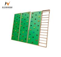China Children's Wooden Rib Wooden Frame for Training Climbing Wall in Dark Grey Color for sale