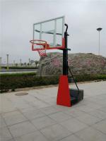 China Manual Hydraulic Basketball Frame with 120*80cm Boards and 205-275cm Lifting Height for sale
