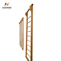 China Customized Home Gymnastics Wall Bars Equipment Stall Ladder Bars with Customized Logo for sale