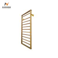 China Customized Logo Availabled Red Pine Gymnastics Wall Bars Ladders for Wooden Yoga Stall for sale