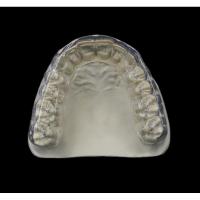 China Custom Medical Grade Acrylic Bruxism Guard 1.5mm 3mm Teeth Whitening Trays Jaw Strain Reduction for sale