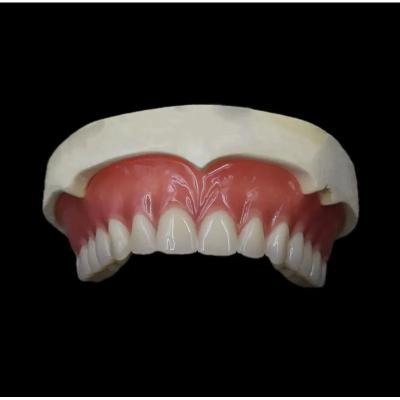 China Biocompatible Acrylic Resin Denture Natural Pink Aesthetics for Partial Complete Tooth Loss for sale