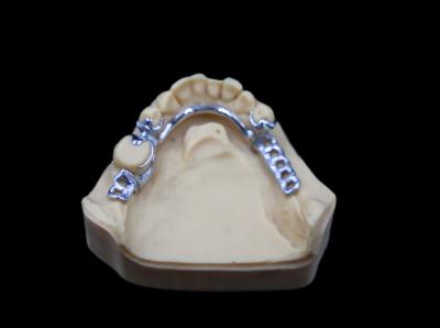 China CAD CAM Dental Metal Framework Chrome Cobalt Palate Partial Denture Base 1.5mm for sale