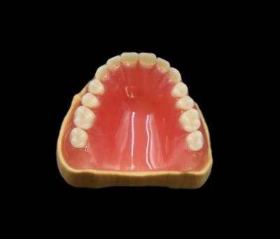 China PMMA High Impact Denture Acrylic Natural Gum Colored Framework 100mm x 80mm for sale