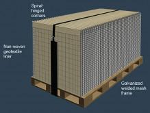 China Easy handle Hesco Bastion Barrier / Gabion Sound Barrier 2.0mm - 3.5mm Thickness for sale