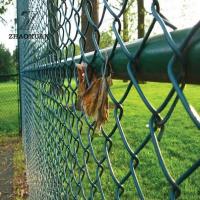 China Football Ground Chain Link Fencing Heat Treated Security 50*50mm for sale