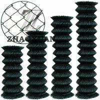 China Anti Corrosive Chain Link Fence PVC Coated 1.8mm 2.5mm 4.0mm 3.5mm Dia for sale