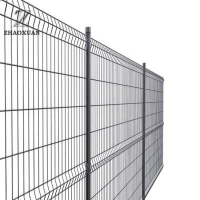 China Outdoor Metal Wire Mesh Panels 3D Fence For School / Sports Fields for sale