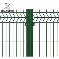 China Outdoor Metal Wire Mesh Panels 3D Fence For School / Sports Fields for sale
