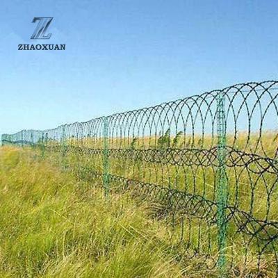 China Hot Dipped Galvanized Steel Barbed Wire High Security 0.4mm-0.6mm for sale