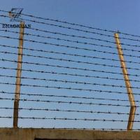 China Galvanized Barbed Wire Coil 0.4mm-0.6mm Thick For Prison Fencing for sale