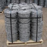 China Galvanized Barbed Wire Coil 0.4mm-0.6mm Thick For Prison Fencing for sale