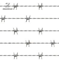 China Single Razor Steel Barbed Wire For Farmland / Railway Protective Fence for sale