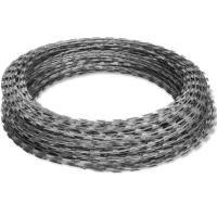 China High Security Hot Galvanized Razor Barbed Wire with Single / Cross Coil for sale
