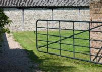 China Security Galvanized Swing Steel Fence Gate 1.0m 1.2m 1.5m 1.8m 2.0m Height for sale