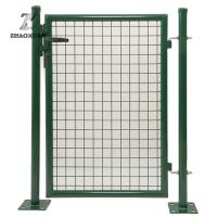 China Garden Swing Fence Gate Single Leaf Door 1.0m 1.2m 1.5m Width for sale