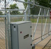 China Automatic Sliding Steel Fence Gate Systems Rot Proof 1.4m-2.2m Height for sale