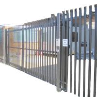China Galvanized PVC Coated Sliding Fence Gate System Easily Assembled for sale