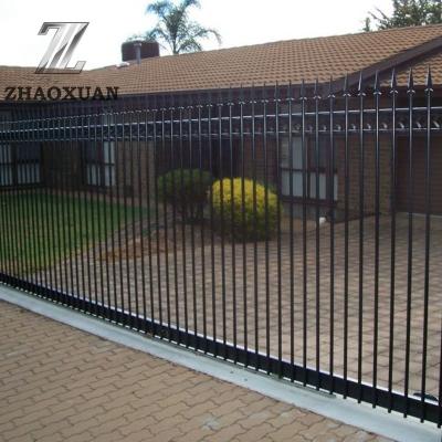 China Galvanized PVC Coated Sliding Fence Gate System Dip Galvanized for sale