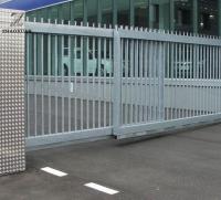 China Sliding Automatic Steel Fence Gate with PVC Coated For Hotel Villa for sale