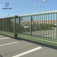 China Modern Automatic Steel Fence Gate with PVC Coated Surface Treatment for sale