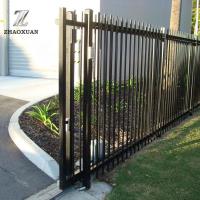 China Dip Galvanized Steel Fence Gate With PVC Coated Surface Treatment for sale