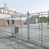 China Dip Galvanized Steel Fence Gate With PVC Coated Surface Treatment for sale