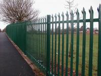 China Shockproof Dwelling Zone Metal Bar Fence Customized Easily Assembled for sale