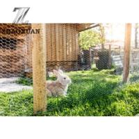 China Hexagonal Chicken Wire Mesh Enclosure Cage 8 Panel Animal Rabbit Fence for sale