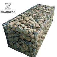China Rust Proof Galvanized Hexagonal Gabion Box 80x110mm 100x120mm for sale