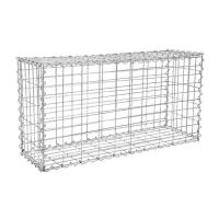 China 80×100 Galvanized Metal Decorative Gabion Baskets Gabion Stone Cage for sale