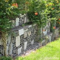 China 80×100 Galvanized Metal Decorative Gabion Baskets Gabion Stone Cage for sale