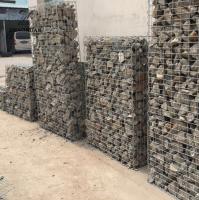 China Hot Dipped Galvanized Gabion Stone Cage For Garden Decoration for sale
