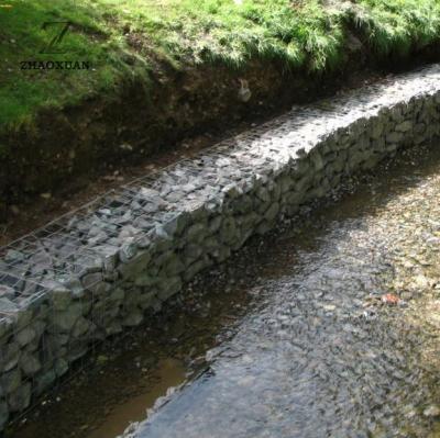 China Gabion Wire Mesh Boxes Stone Cages Square Hole For River Mattress for sale