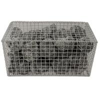 China Hot Dipped Galvanized Stone Cage Rock Filled Gabion Basket Rust Resistant for sale