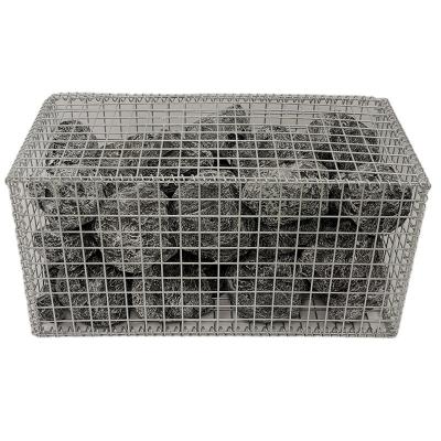 China Hot Dipped Galvanized Stone Cage Rock Filled Gabion Basket Rust Resistant for sale