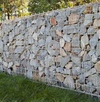 China Hot Dipped Galvanized Stone Cage Rock Filled Gabion Basket Rust Resistant for sale