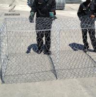 China Hot Dipped Galvanized Stone Cage Rock Filled Gabion Basket Rust Resistant for sale