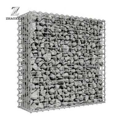 China 2x1x1 Decorative Gabion Baskets Retaining Wall Stone Cage Anti Impact for sale