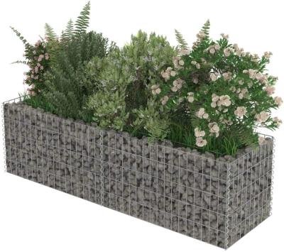 China Garden Welded Gabion Box retaining wall cages 60*80mm 100*100mm for sale