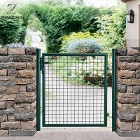 China Powder Coated Iron Garden Gate Door Swing Gate Single Leaf for sale