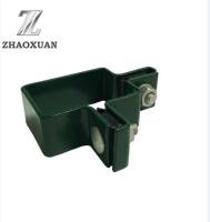China Fence Post Accessories Iron Square Clips Fixing Fittings for sale