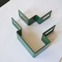 China Fence Post Accessories Iron Square Clips Fixing Fittings for sale