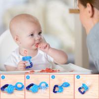 China Food Grade Silicone Baby Fresh Fruit Feeder 3 Sizes S M L BPA Free Reusable Teether for sale