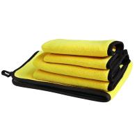 China 800GSM Microfiber Reusable Auto Detailing Towels 30x40cm Car Wash Cleaning Cloth for sale